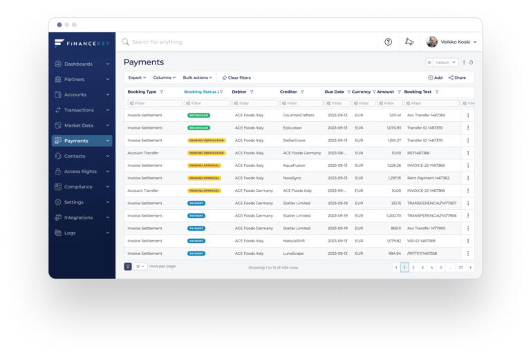 Payment hub - FinanceKey