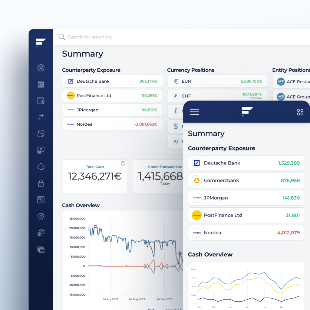 Real-time bank balances - Connected to 2,000+ banks worldwide